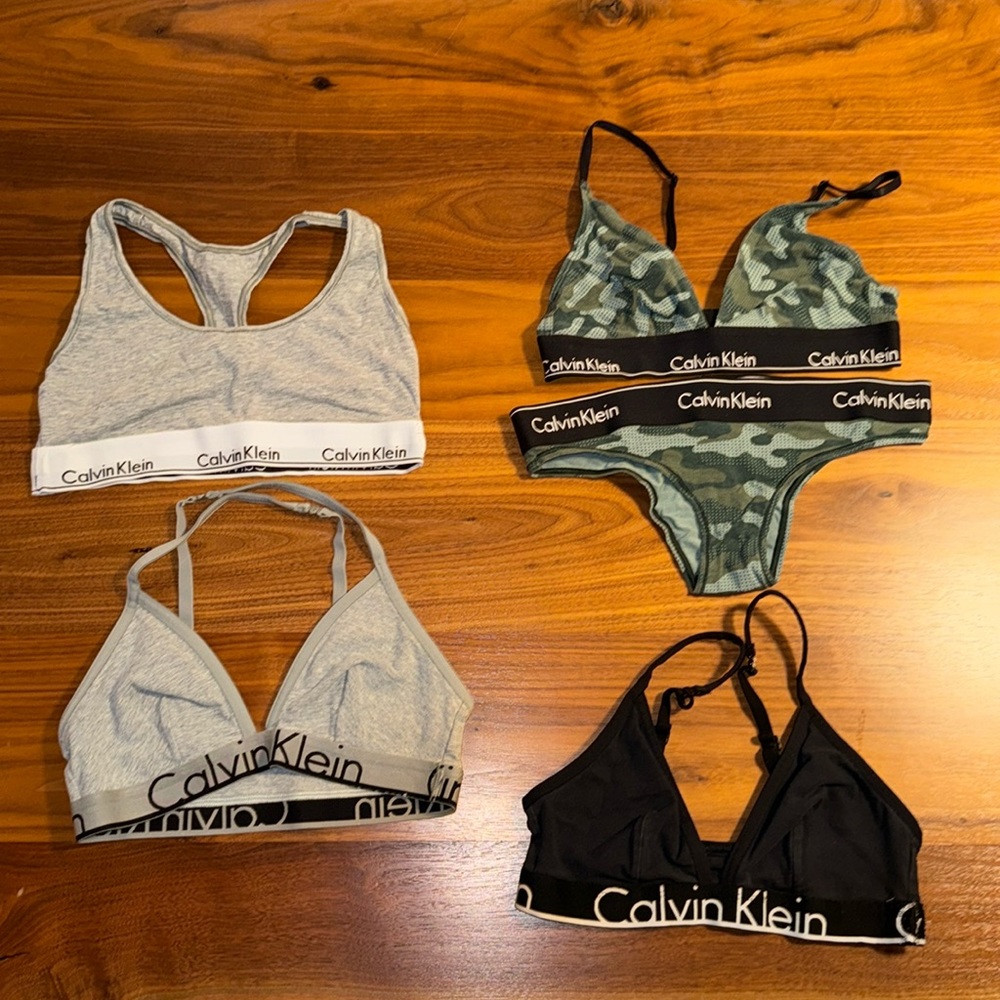 Calvin Klein Intimates/ Sleepwear- 4 Bras And 1 Under… - Gem